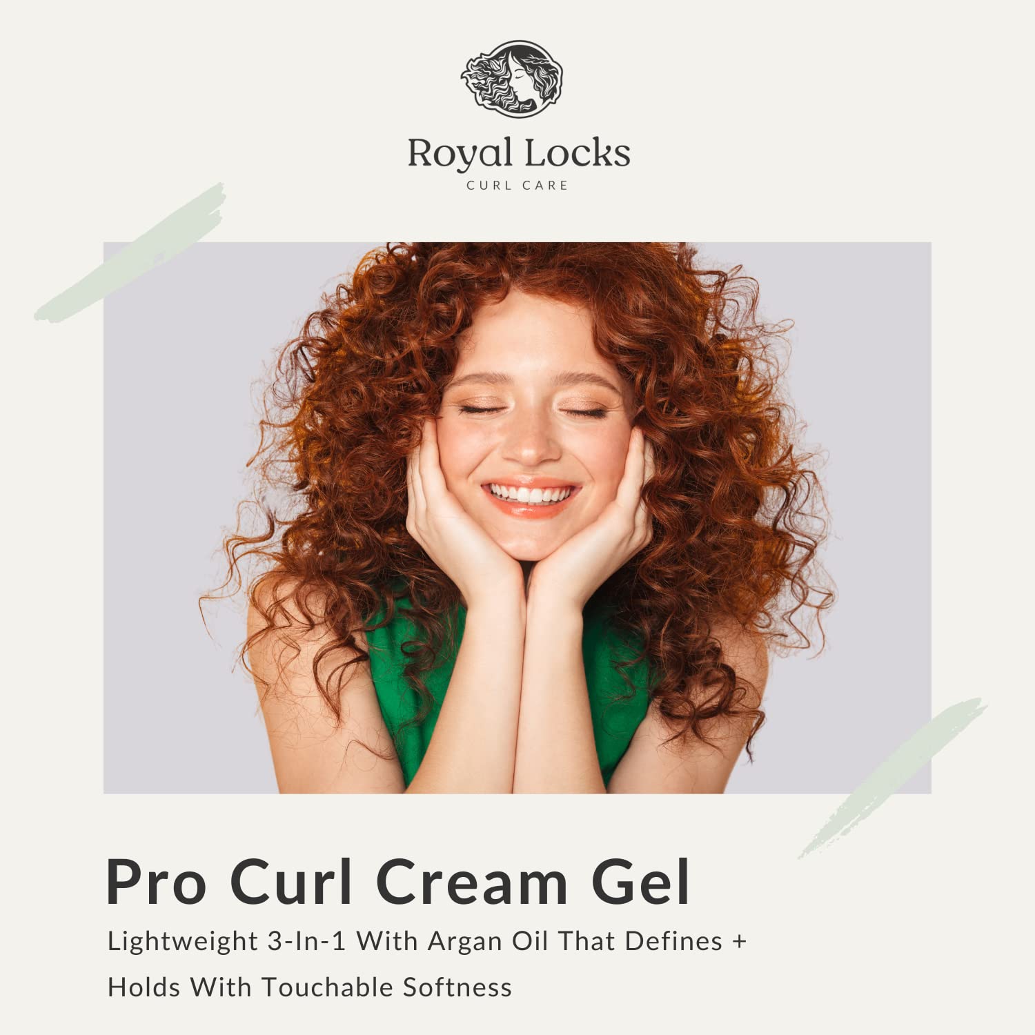 Royal Locks Pro Curl Cream Gel + Clean Curls Shampoo Trial - Lightweight Curl Defining Cream, plus Gentle Curl Friendly pH Balanced Cleansing (7.5 fl oz & 3 fl oz)