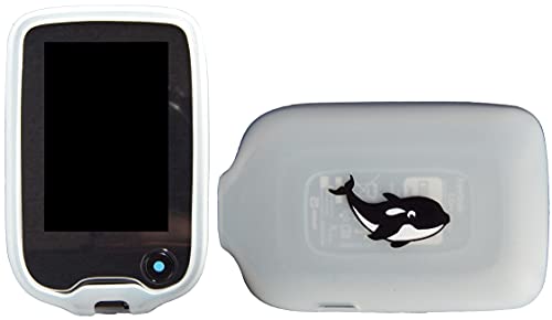 New! Premium Silicone Case with Cartoon Animal Patterns for Freestyle Libre 3/ Freestyle Libre 2 (Continuous Glucose Monitor) (Whale/Translucent)