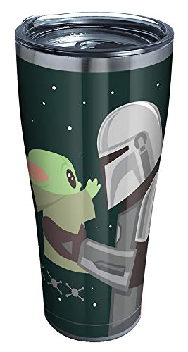 Tervis Triple Walled Star Wars - The Mandalorian Geo Pop Moment Insulated Tumbler Cup Keeps Drinks Cold & Hot, 30oz, Stainless Steel