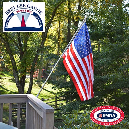 100% Made in the USA - 3'x5' ft β Perma-Nyl Sewn Nylon with Grommets - Sturdy, Durable, and Patriotic - Great For Gardens, Homes, Patios and Cars β By Valley Forge Flag