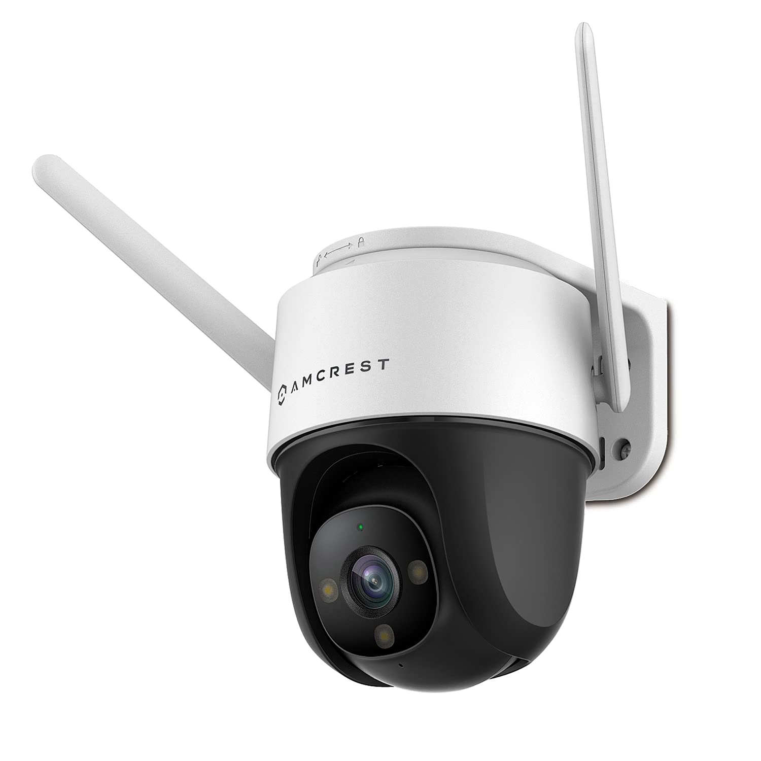 Amcrest 4MP Outdoor PT WiFi IP Camera Pan Zoom (Digital 16x) SmartHome WiFi Camera Security Speed Dome, Motorized Tilt, 98ft Nightcolor, (2.4Ghz), 107º FOV, IP66, 4MP, ASH47-W