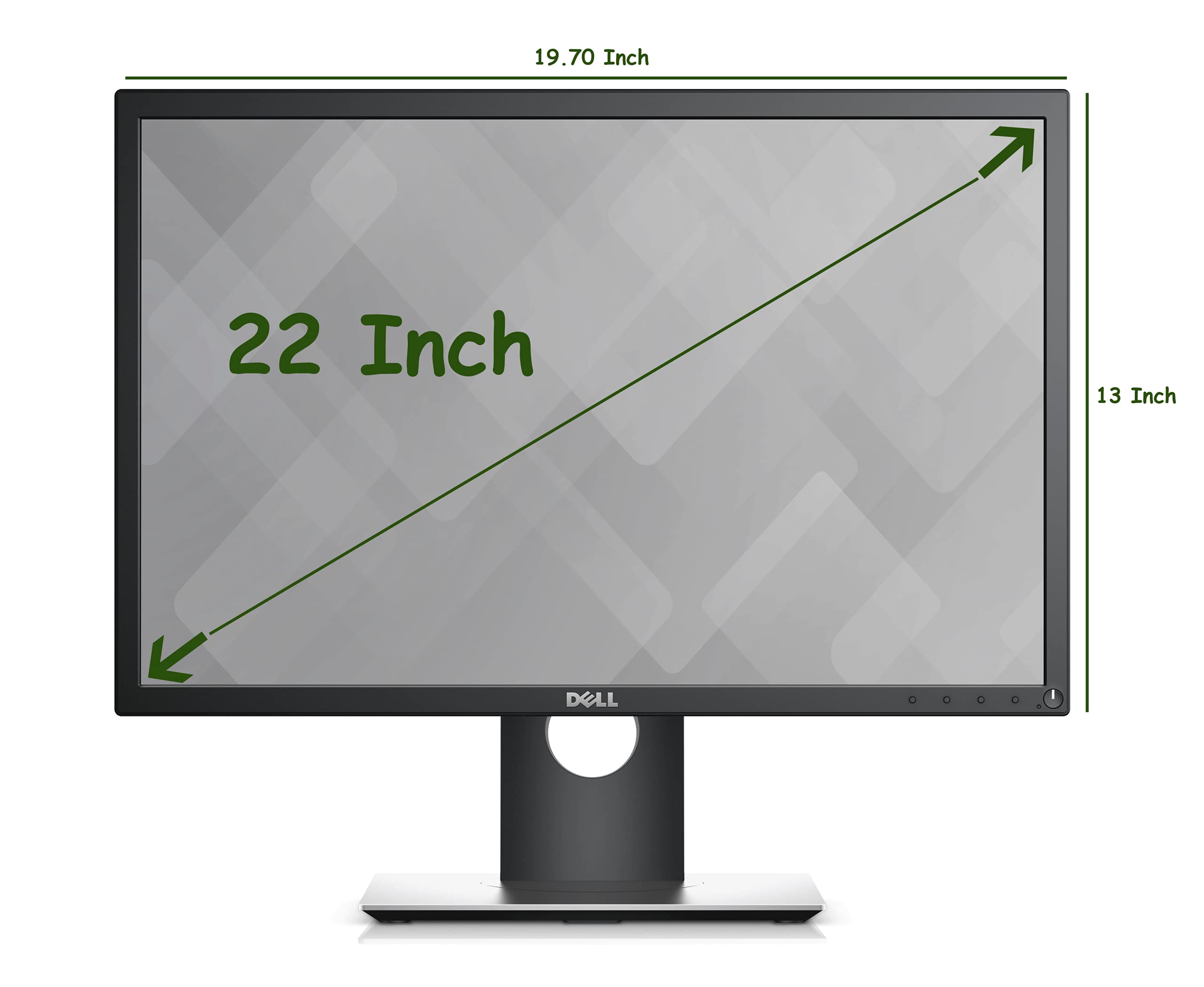 Dell P2217 LED Backlit 22 inch Monitor, VGA, HDMI, Display Port, 16.7 Million Colors, 178 Degree Viewing Angle, Built-in USB 3.0 hub, 1050p at 60Hz, 5 ms Response Time (Renewed)