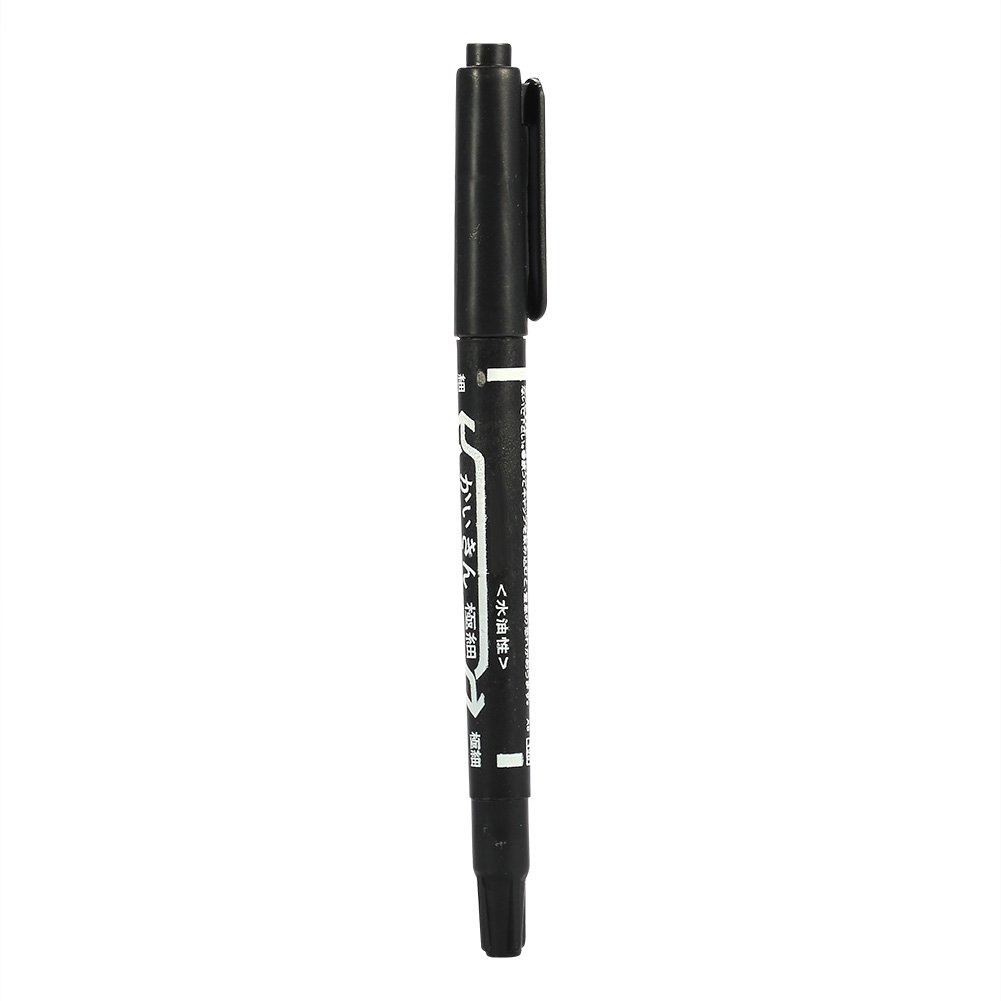 10PCS/Box Tattoo Marking Pen, Double Ended Tattoo Skin Marker, Tattoo Piercing Positioning Marking Pen Tool