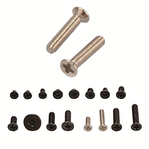 ZHIMING 320Pcs Laptop Computer Notebook Screws Kit Assemble Fastening Flat Head Black Repair Tool Use for IBM Dell Lenovo Samsung