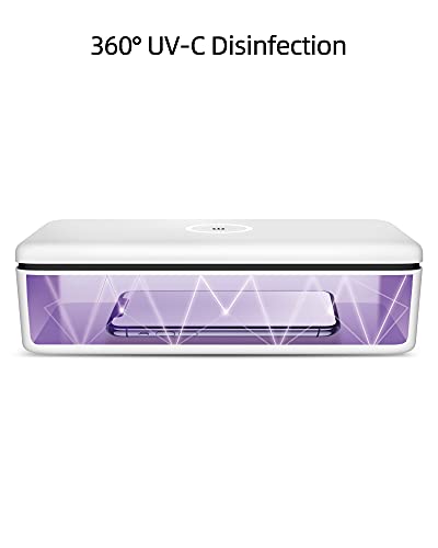 UV Light Sanitizer, Phone Sanitizer UV Box | UV Sterilizer Box for Smartphone | Clinically Proven Kills Germs Viruses & Bacteria UV-C Light Disinfector 2021 New Gift for Family Men