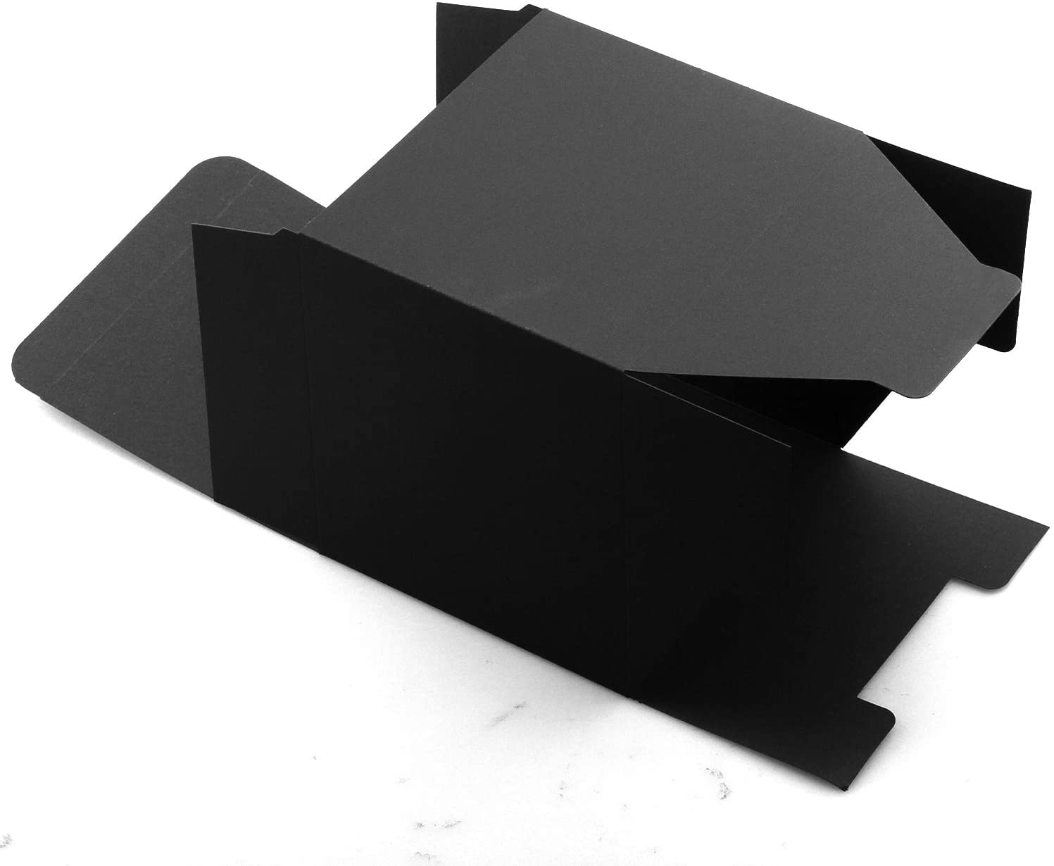 15 Pcs Black Gift Box, 6 x 6 x 6" Gift Boxes with Lids Recycled Kraft Paper Cardboard Boxes Gift Favor Boxes Bridesmaid Proposal Boxes for Party, Wedding, Birthday, Christmas, Crafting, Cupcake