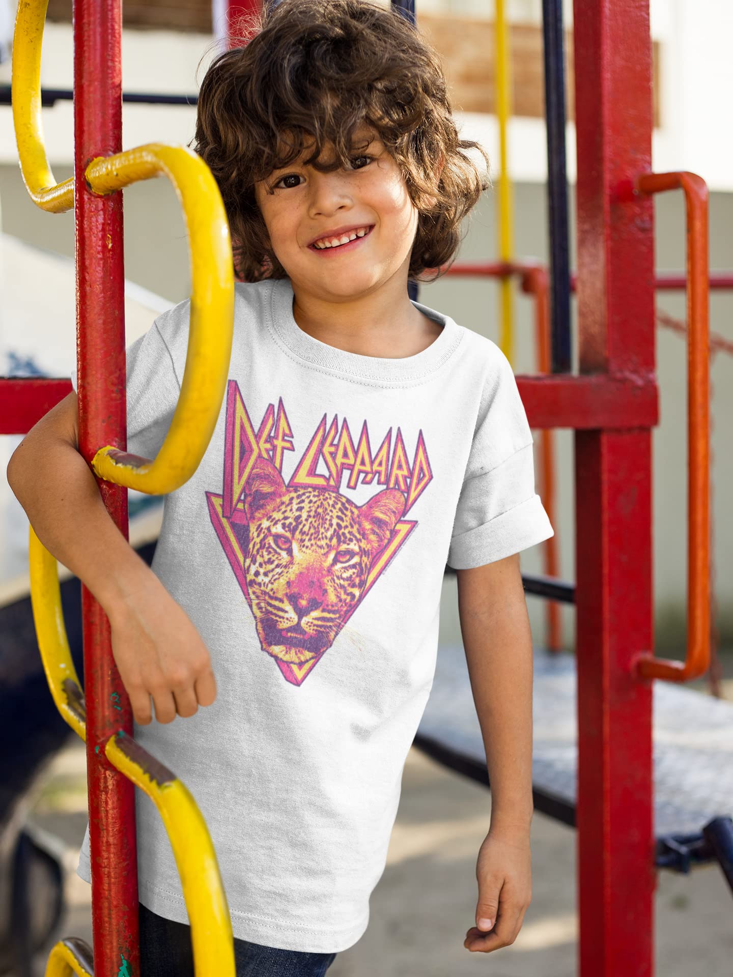American Classics Def Leppard Rock Band Leopard Logo Toddler Short Sleeve Graphic Tee