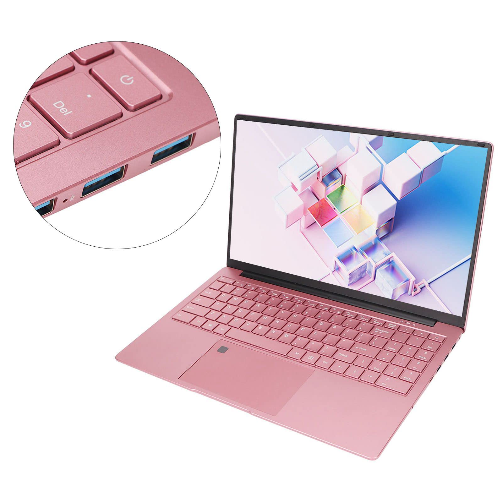15.6 in Laptop, 16GB LPDDR RAM and 512GB ROM, Quad Core 2.9GHz CPU, 1920X1080 IPS Display, with Fingerprint Reader, 6000mAh Battery Laptop Computer for Business and Students(USA)