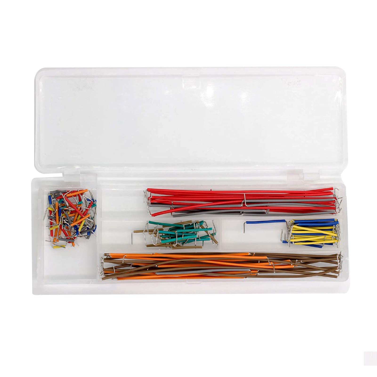qiguch66 140Pcs Breadboard Jumper Cable Kit U Shape Solderless Wires 14 Lengths Jumper Wires for Circuits Connecting