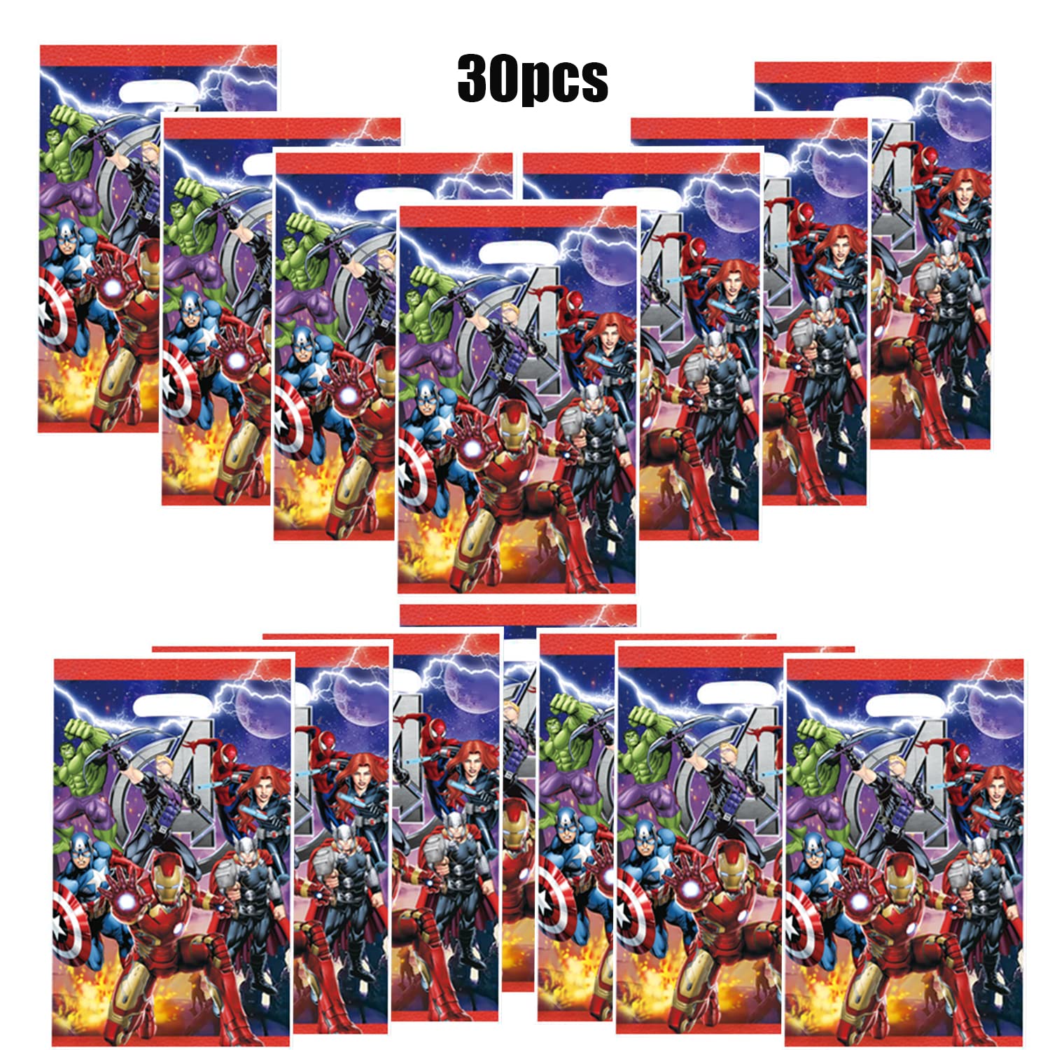 30 Pack Hero Gift Bag Party Bag Tote bag specially for hero themed party supplies