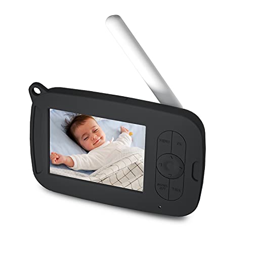VOMENC Silicone Case for Infant Optics DXR-8 Video Baby Monitor 3.5" Display Only (Not Compatible with DXR-8 PRO)(Black)