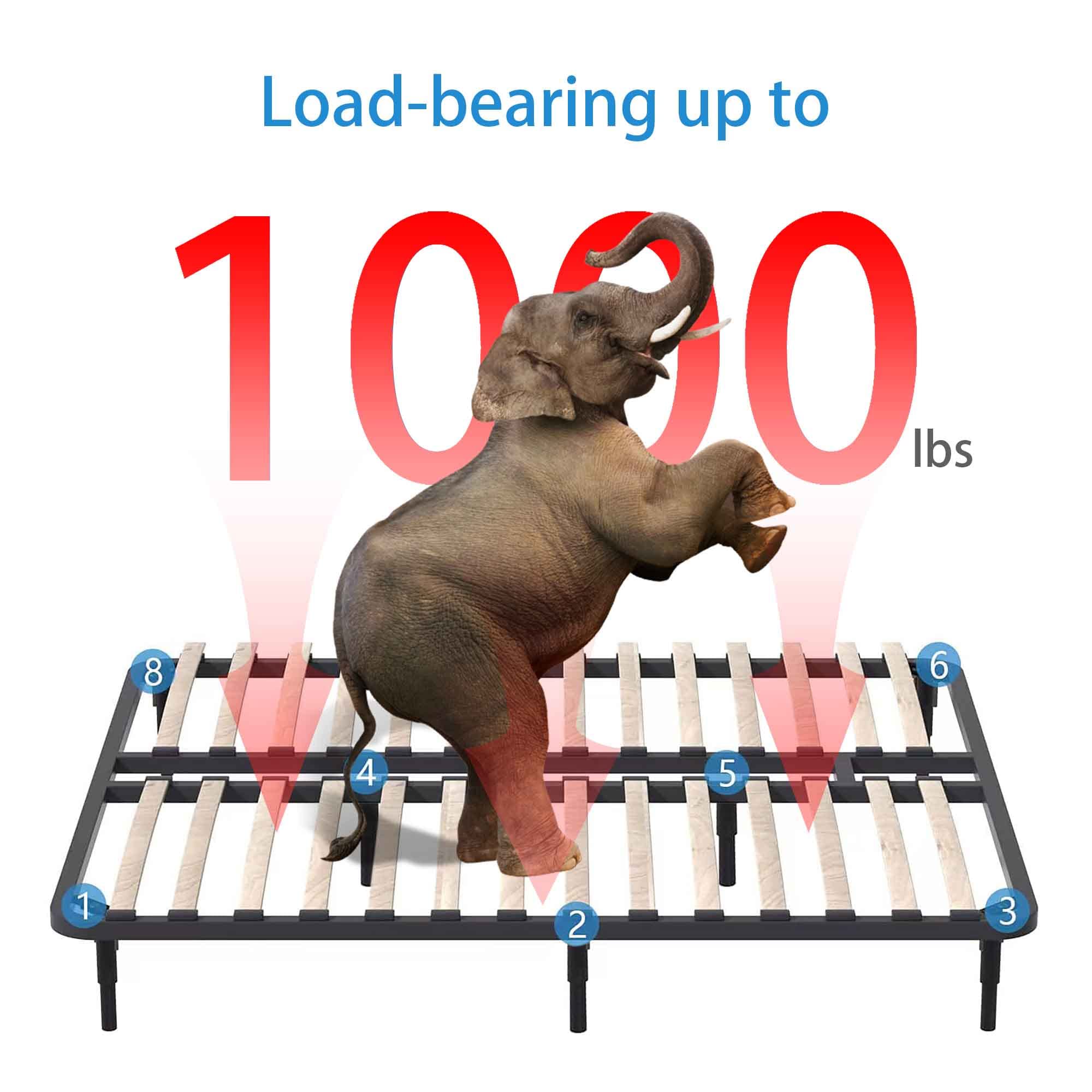 1000 lbs Adjustable Metal Bed Frame Support Legs,Heavy Duty Center Slats Support Leg for Bed Frame Replacement Parts (4 PCS),Height Range 7" to 13In