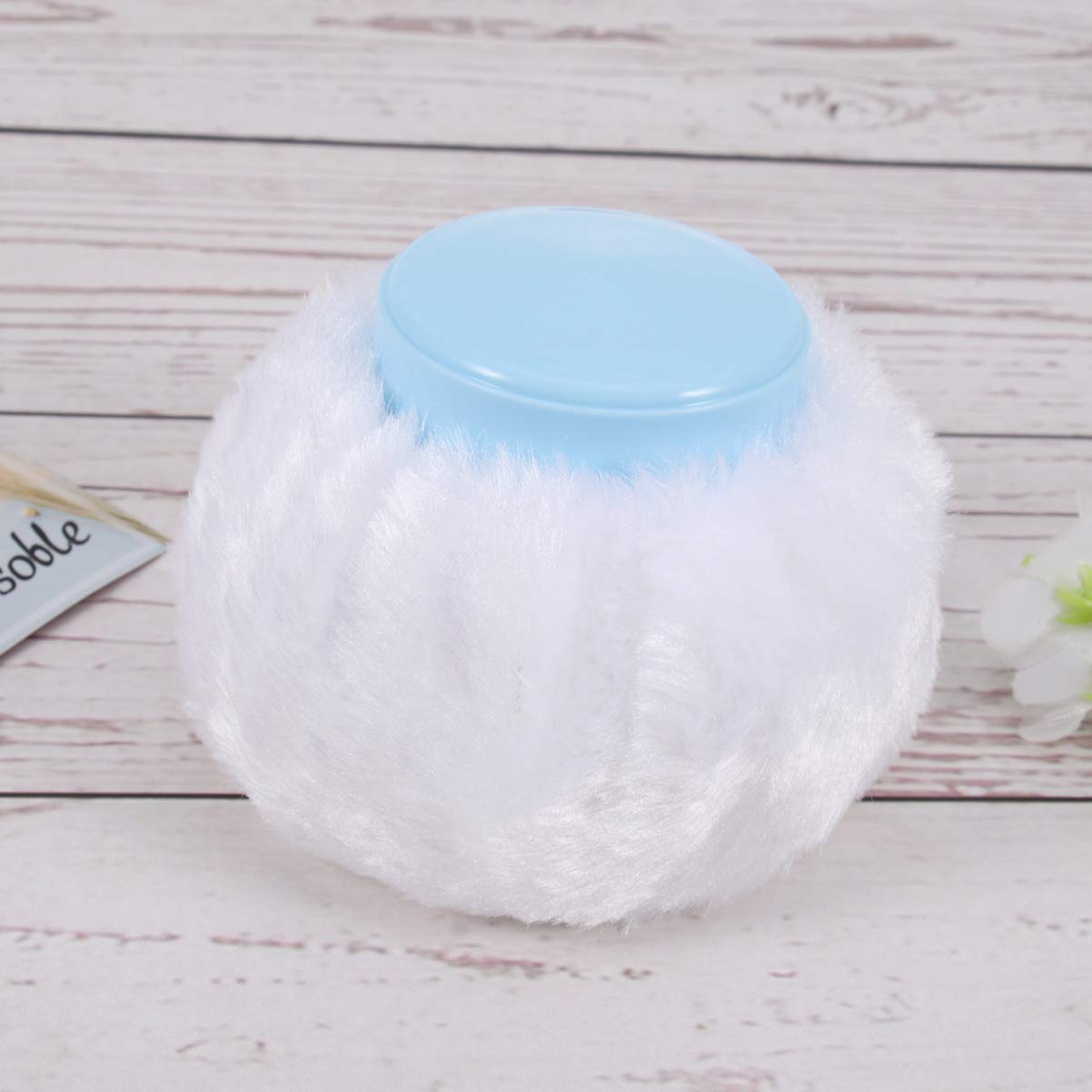 Body Puff Body Puff 2pcs Large Body Puff Blue Puff Box Talcum Puff Case for Women Girls Body Body Container