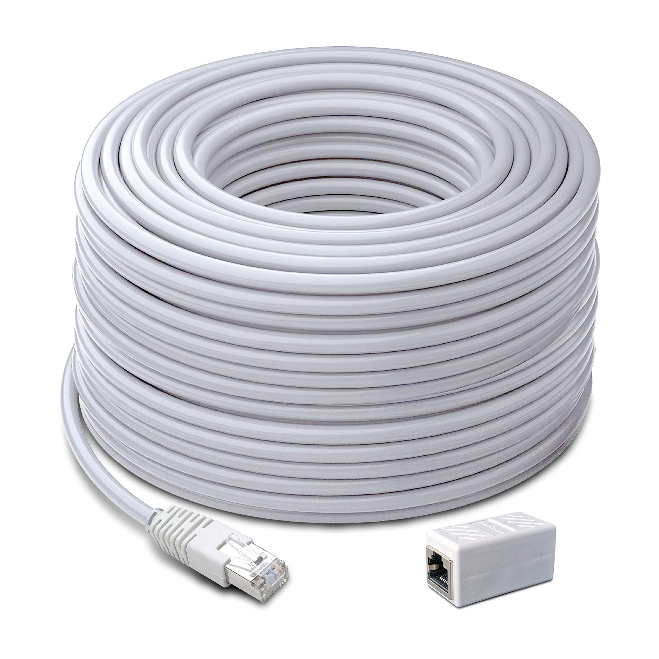 Swann Security Cat5 Ethernet Cable, NVR Extension Cord for PoE Camera, 200 Ft/60M, SWNHD-60MCAT5E