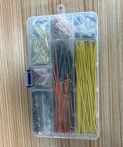 BOJACK 14 Vaules 840 pcs 2-125mm Solderless Flexible Breadboard Connecting Line Cables Breadboard Jumper Wires kit