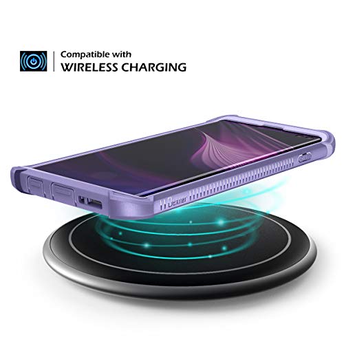 Dexnor Galaxy S10 Plus Case with Screen Protector Clear Rugged Full Body Protective Shockproof Hard Back Defender Dual Layer Heavy Duty Bumper Cover Case for Samsung Galaxy S10 Plus