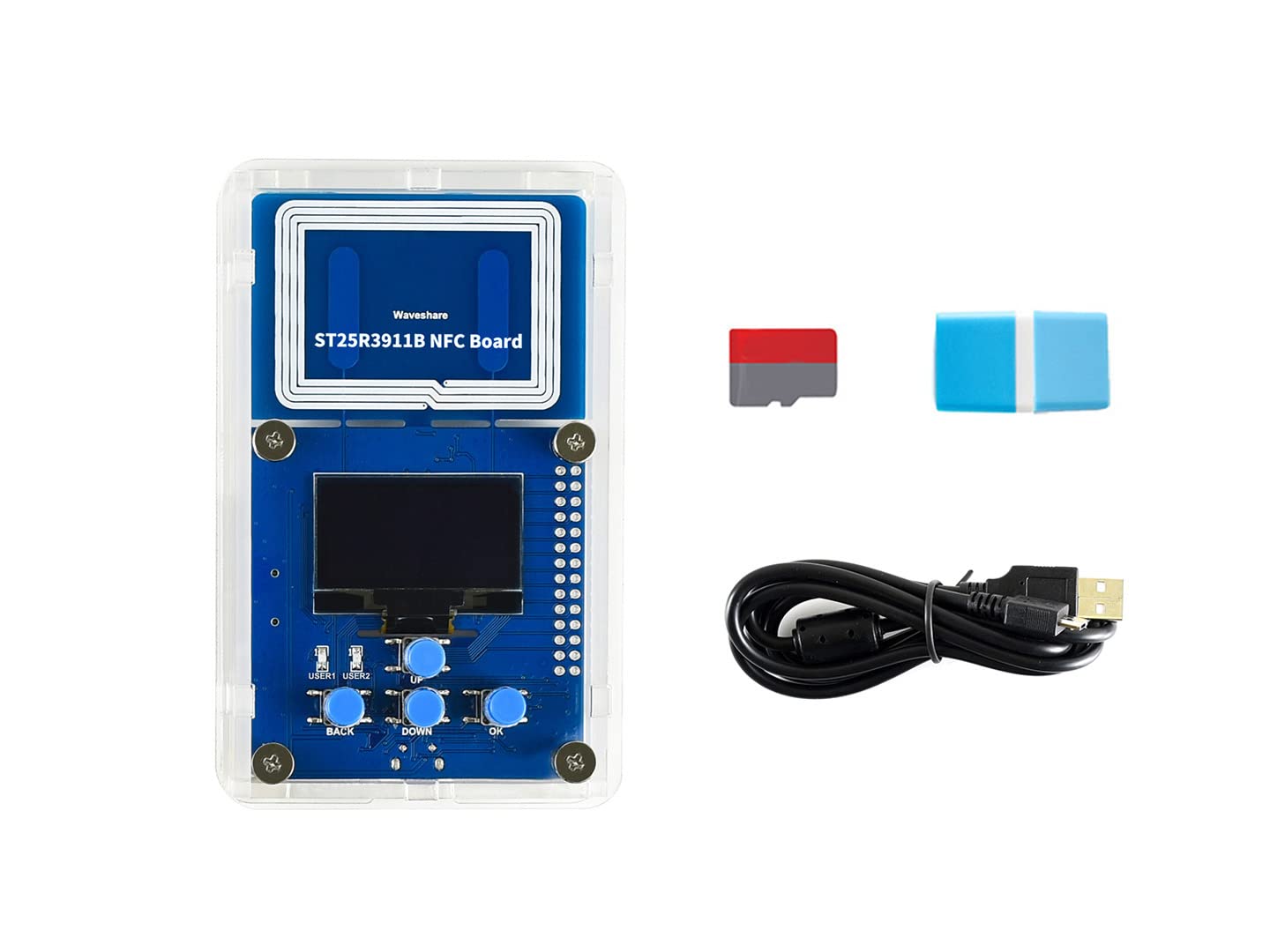 Waveshare ST25R3911B NFC Evaluation Kit NFC Reader Ideal for Refreshing Passive NFC-Powered E-Papers