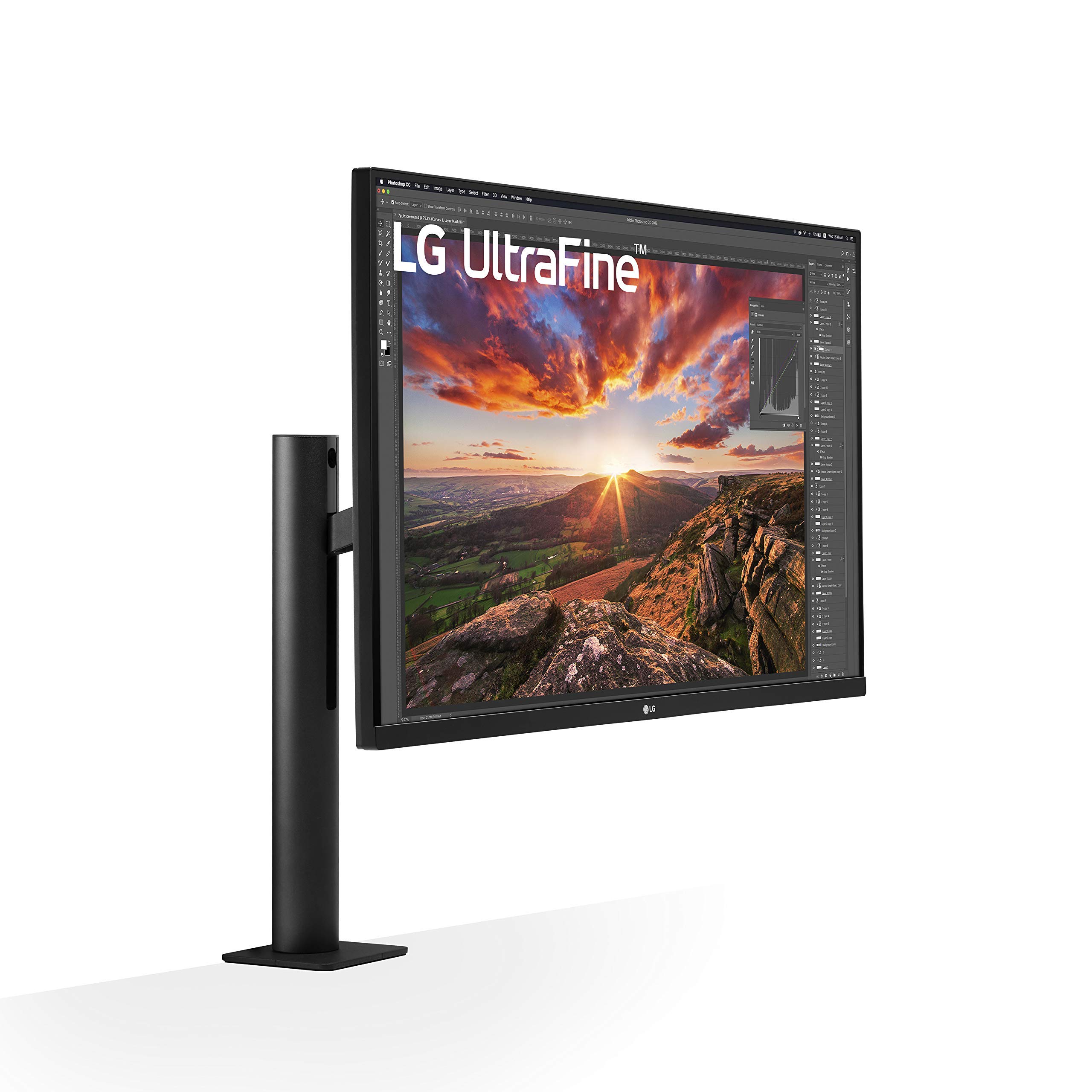 LG 32UN880-B 32" Ultrafine 4K UHD Display Ergo Monitor with an Additional 1 Year Coverage by Epic Protect (2020)
