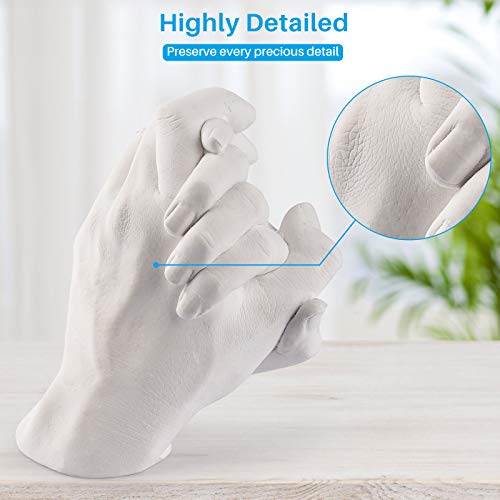 Hand Casting Kit Couples & Molding Kits for Adults, Wedding, Friends, Keepsake Hand Mold Kit Couples for Anniversary and Holiday Activities by Godora