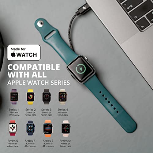Ampere USB-C Watch Charger - USB C Travel Cable Compatible with Apple Watch Series Ultra/9/8/7/6/5/4/3/2/1/SE (Black)