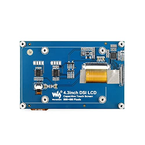 4.3inch Capacitive Touch Display for Raspberry Pi, 800×480, IPS Wide Angle, MIPI DSI Interface,Supports Pi 4B/3B+/3A+/3B/2B/B+/A+