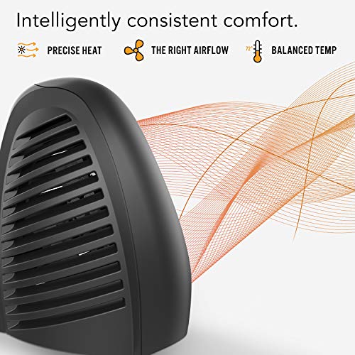 Vornado AVH2 Advanced Whole Room Heater with Automatic Climate Control, Timer, Fan Only Option, Black