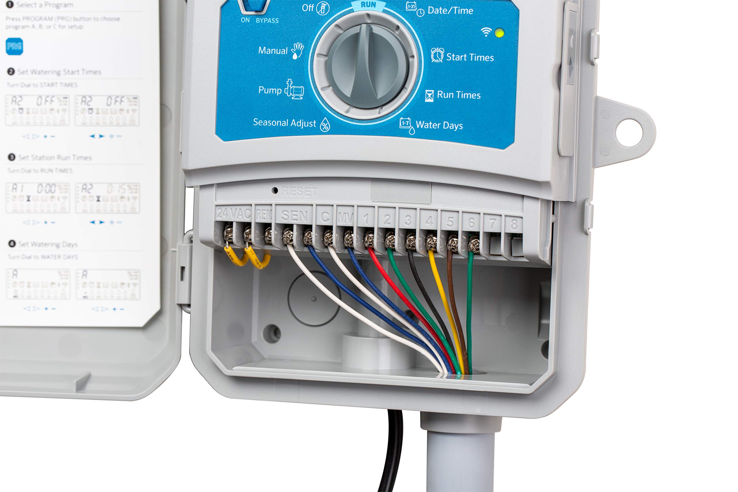 HUNTER X2-400 4-Station Sprinkler Timer Controller w/Plug Wi-Fi Ready