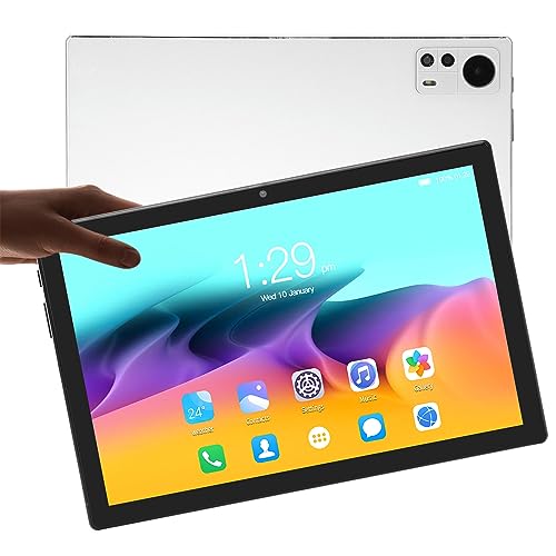 10.1 Inch Tablet, Tab M10 8800mAh Tablet Dual SIM Dual Standby 8MP 13MP for Work (White)