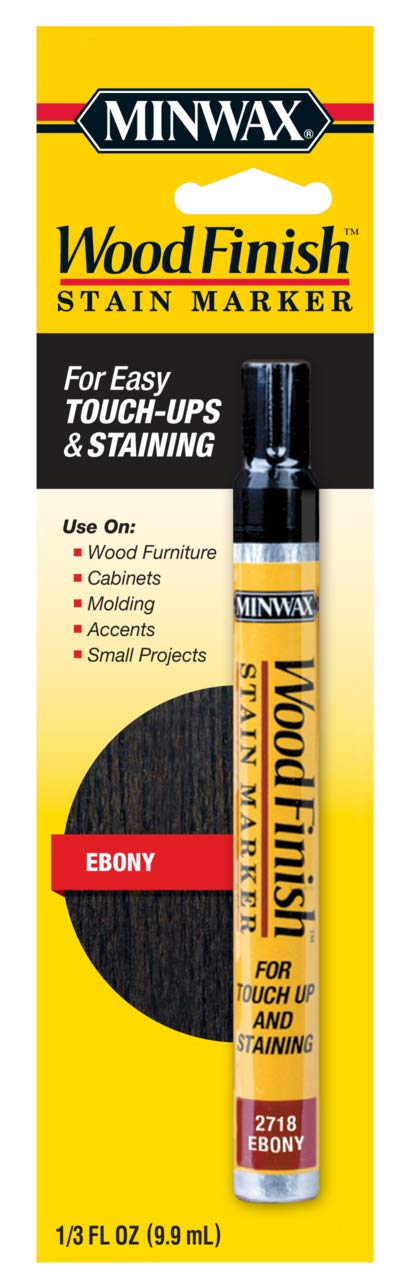 1/3 oz Minwax 63490 Ebony Wood Finish Stain Marker