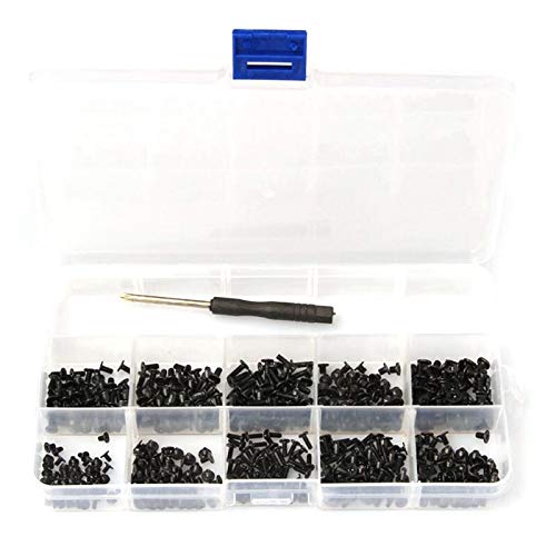 501Pcs / Box for Laptop Screw Set Notebook Netbook Kit Micro-Screw Combination for Laptop Mounting Screw Assembly - (Black) SCRW-138021