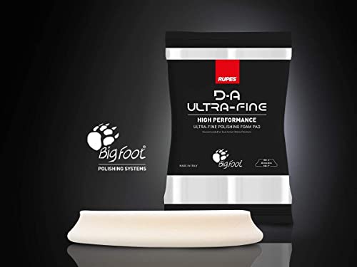 RUPES D-A Ultra Fine High Performance Fine Polishing Foam Pad 2-Pack,7 inchFace,6 inchBacking