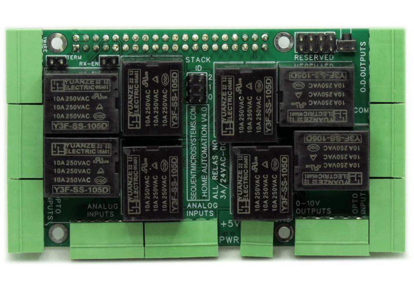Home Automation 8-Layer Stackable HAT Made for Raspberry Pi