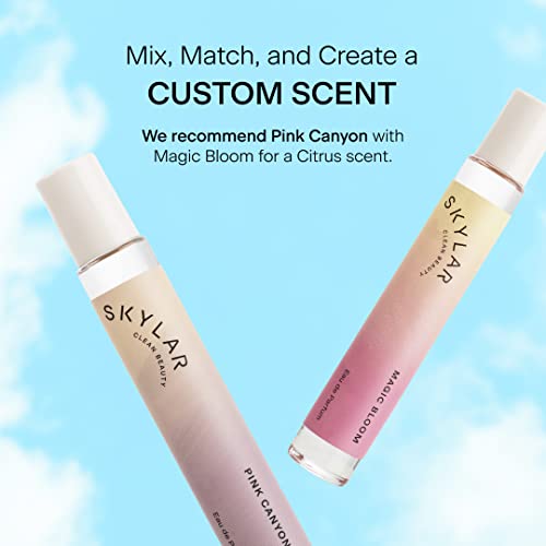 Skylar Pink Canyon Eau de Parfum - Hypoallergenic & Clean Perfume for Women & Men, Vegan & Safe for Sensitive Skin - Notes of Grapefruit, Pink Salt & Cedar - 10mL /0.33 Fl oz