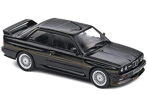 1989 E30 M3 Alpina B6 3.5S Diamond Black Metallic 1/43 Diecast Model Car by Solido S4312002