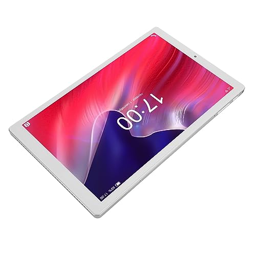 10 Inch Tablet, Silver HD 10 Tablet Octa Core 3 and 64G Memory for Daily for Travel (US Plug)