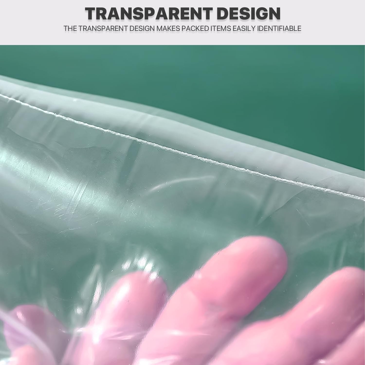 100-Count, (2" x 4") - 2.5 Mil Thickness Clear Zipper Reclosable Bag, Zip Bags, Ultra Heavy Duty Lock Seal Poly Plastic Bags for Prints, Photos, Documents, Clothing, T-Shirt