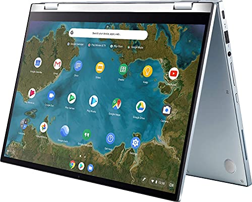 Asus Chromebook Flip- 14" FHD(1920 x 1080) Touchscreen, Intel Core m3-8100Y,4GB - 64GB eMMC,Intel UHD Graphics 615, Backlit Keyboard, Bundle with WOOV Micro 32GB SD Card