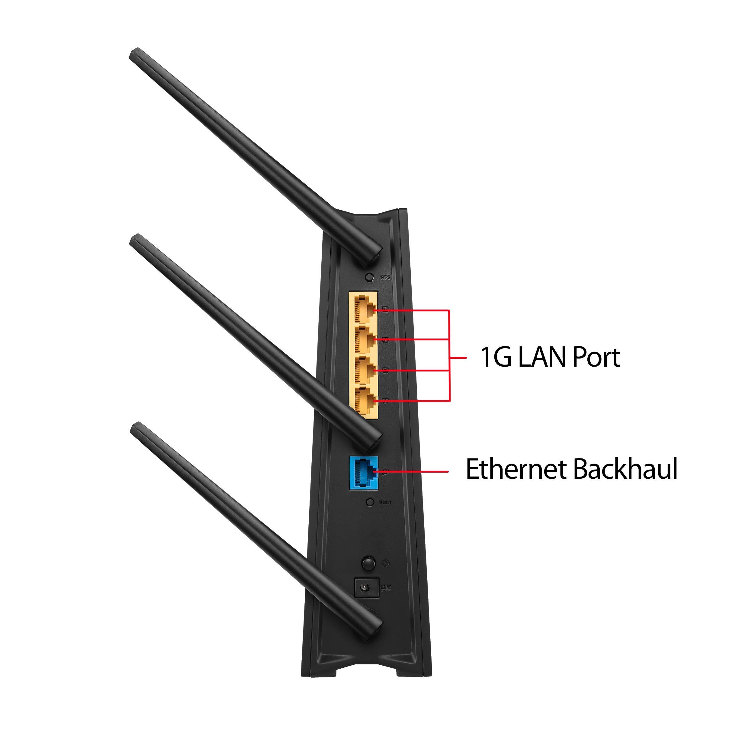 ASUS Dual Band WiFi Repeater & Range Extender (RP-AC1900) - Coverage Up to 3000 sq.ft, Wireless Signal Booster for Home, AiMesh Node, Easy Setup (Renewed)