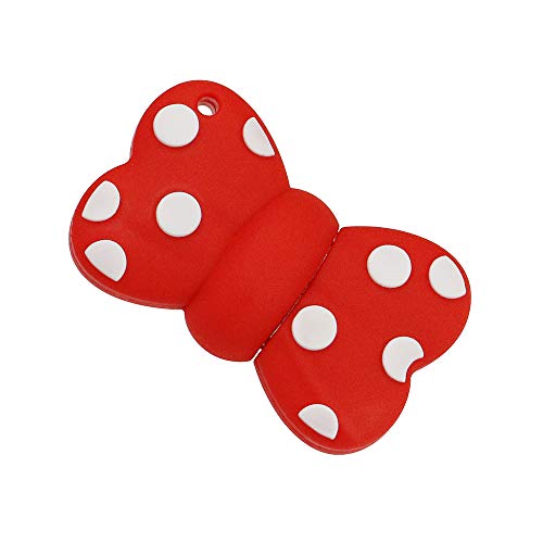Aneew 16GB Pendrive Cartoon Cute Red Bowknots Model USB Flash Drive Memory Stick U Disk Thumb Girl Gift