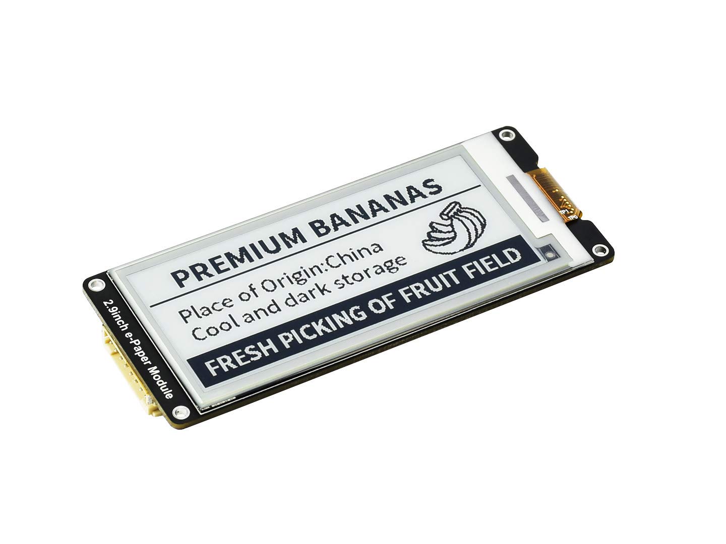 Ingcool 2.9inch e-Ink Display Module, 296x128 Resolution Two-Color e-Paper Display epaper Screen for Raspberry Pi/Jetson Nano/Arduino/Nucleo,SPI Interface Support Partial Refresh