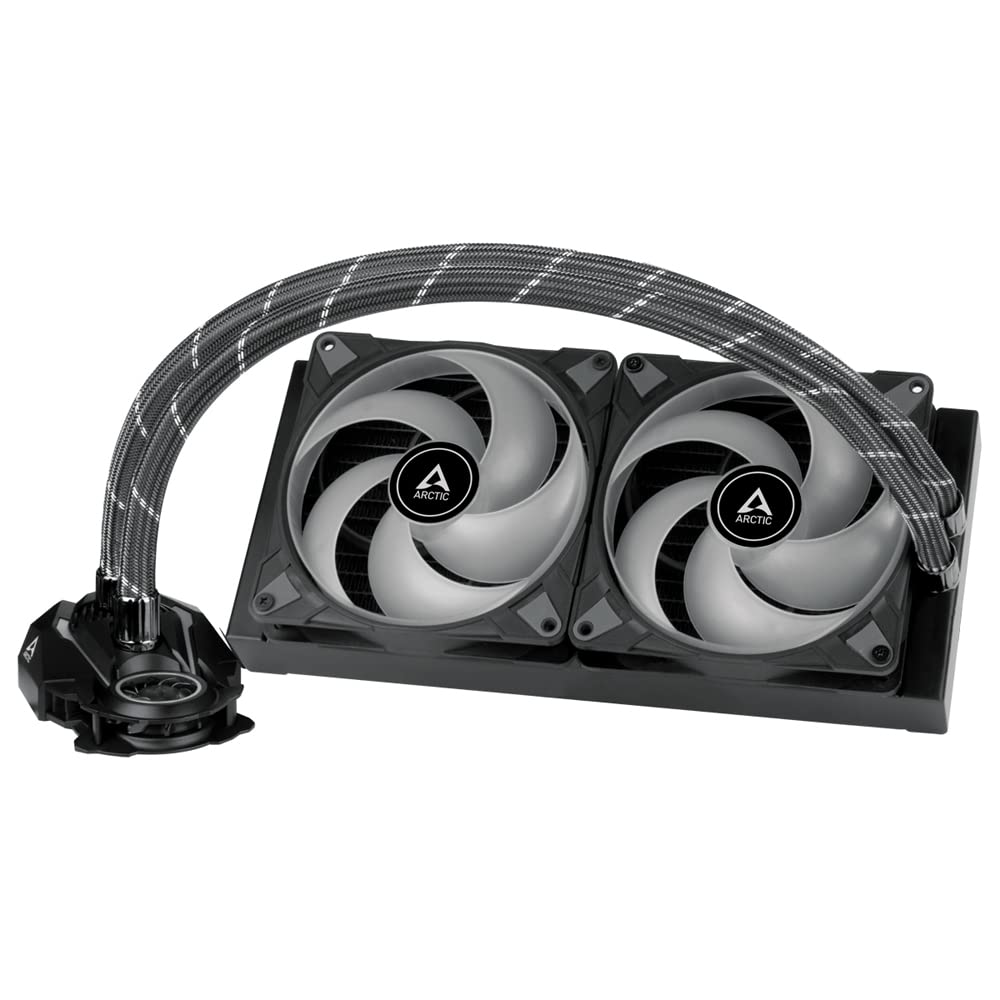ARCTIC Liquid Freezer II 280 RGB (incl. Controller) - Multi-Compatible All-in-one CPU AIO Water Cooler with RGB, efficient PWM-Controlled Pump, Fan Speed: 200-1900 RPM, LGA1700 Compatible - Black