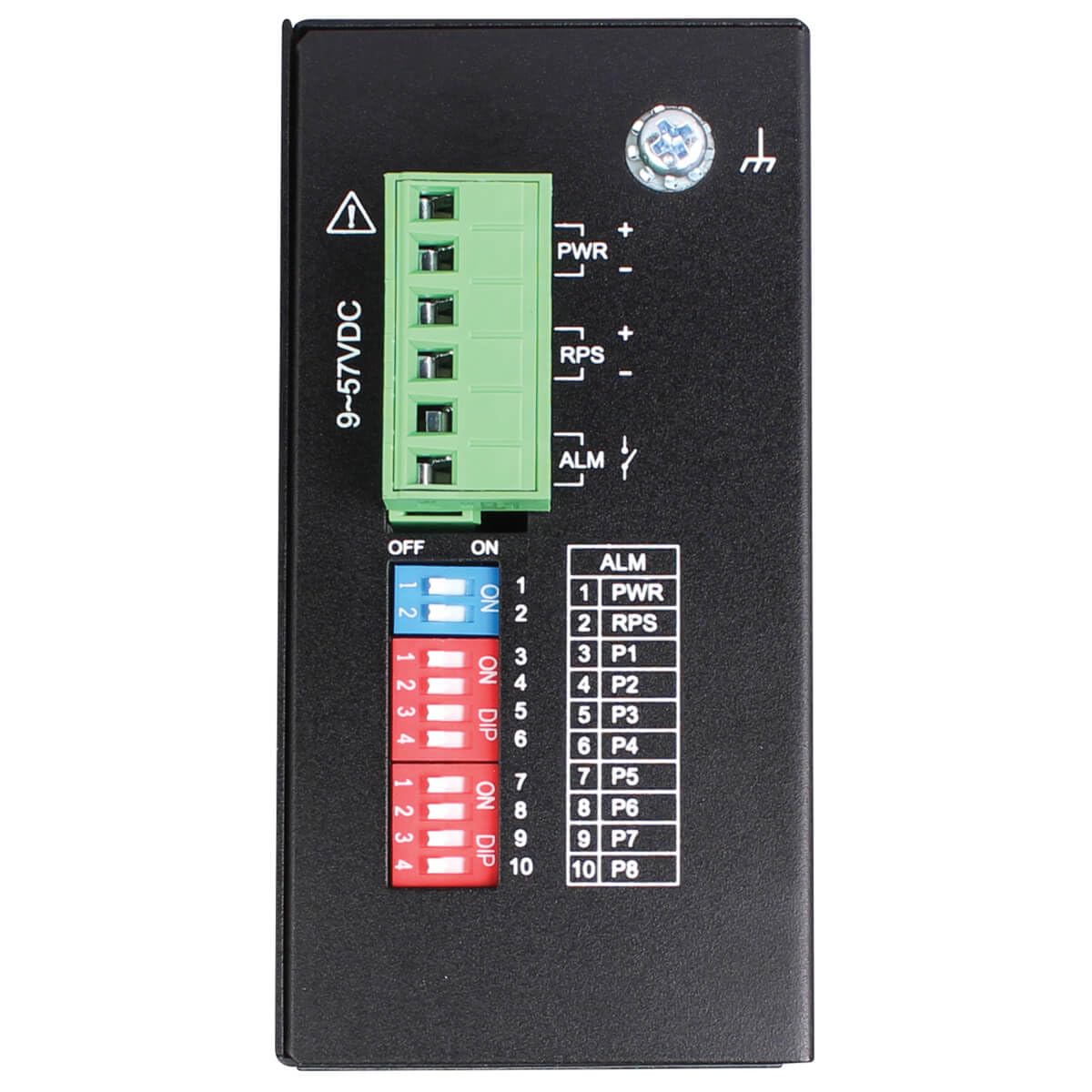 Tripp Lite Industrial 8 Port Ethernet Network Switch 10/100/1000 Mbps -40° to 167°F Temperature Range Unmanaged TAA Compliant DIN Mount (NGI-U08)