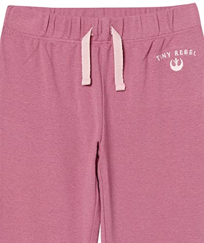 Amazon Essentials Disney | Marvel | Star Wars | Princess Baby Girls' Pants, Pack of 4, Star Wars Rebel Print, 6-9 Months