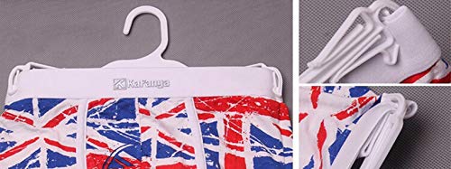 WellieSTR Plastic Hangers Sleek, Great for Bras/Panties/Underwear, 10-Inch (Pack of 50 ,Pink)