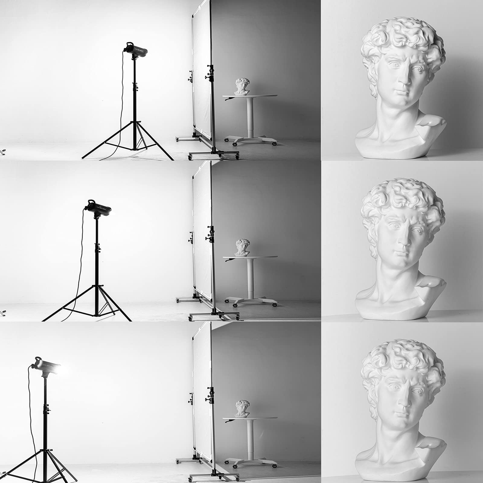 AMBITFUL Scrim Photography Studio Solutions Diffusion 145cm x 200cm / 57in x 78.7in Sun Scrim - Collapsible Frame Diffusion Reflector Kit (1PCS) (Translucent/White)