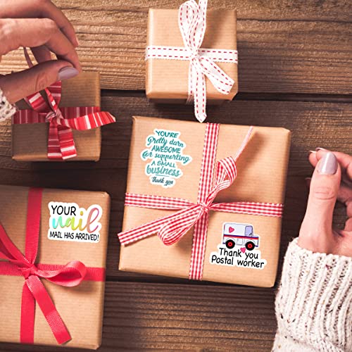 Wailozco You're Pretty Darn Awesome for Supporting - Thank You Handmade Stickers, Small Shop Stickers, Envelopes Labels for Small Business - 500 Per Roll