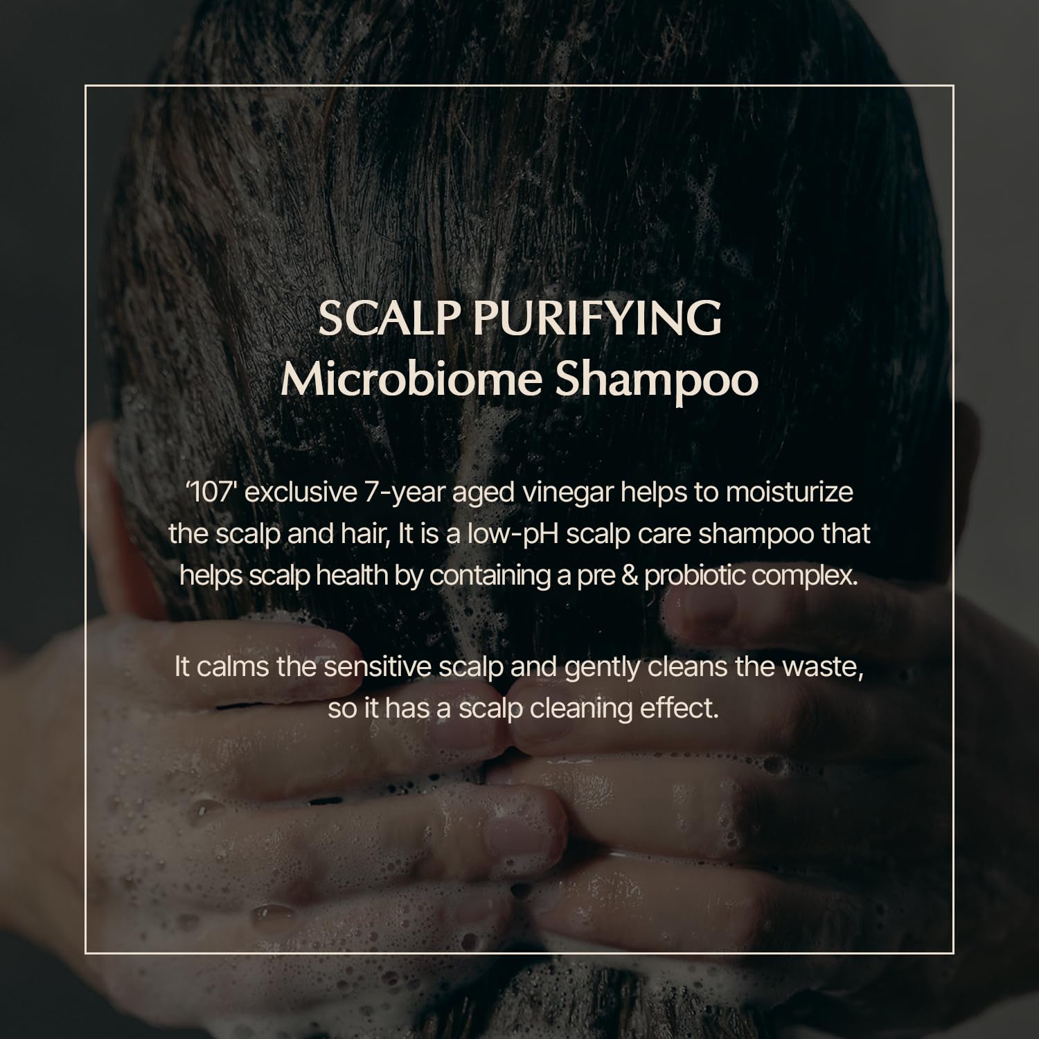 107 Purifying Microbiome Shampoo | Vinegar Cleanser for Dry Hair and Scalp | Deep Cleans, Refreshes, Strengthens All Hair Types