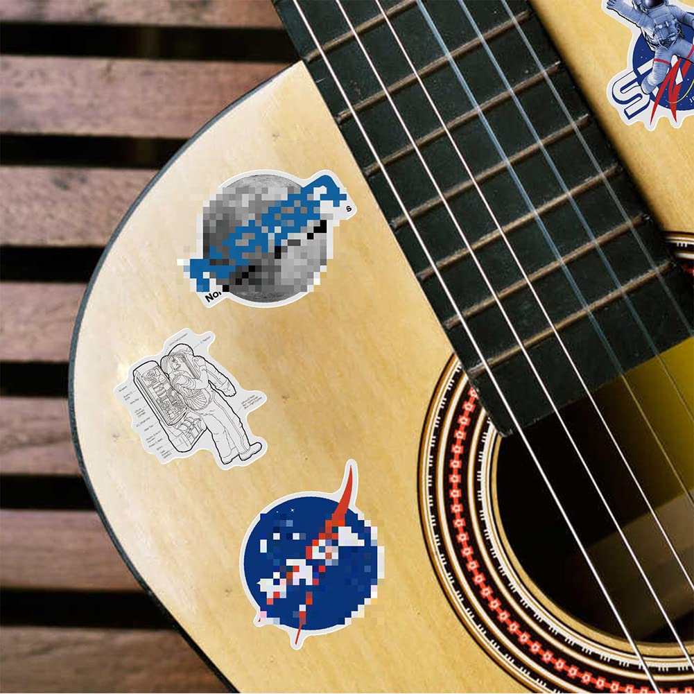 100PCS Astronaut Stickers for Water Bottle,Space Moon Rocket Stickers for Boy Teens,Space Theme Spaceman Astronomy Gifts for Adults Teens Boys Stickers for Art Journaling Scrapbook Skateboard Decals