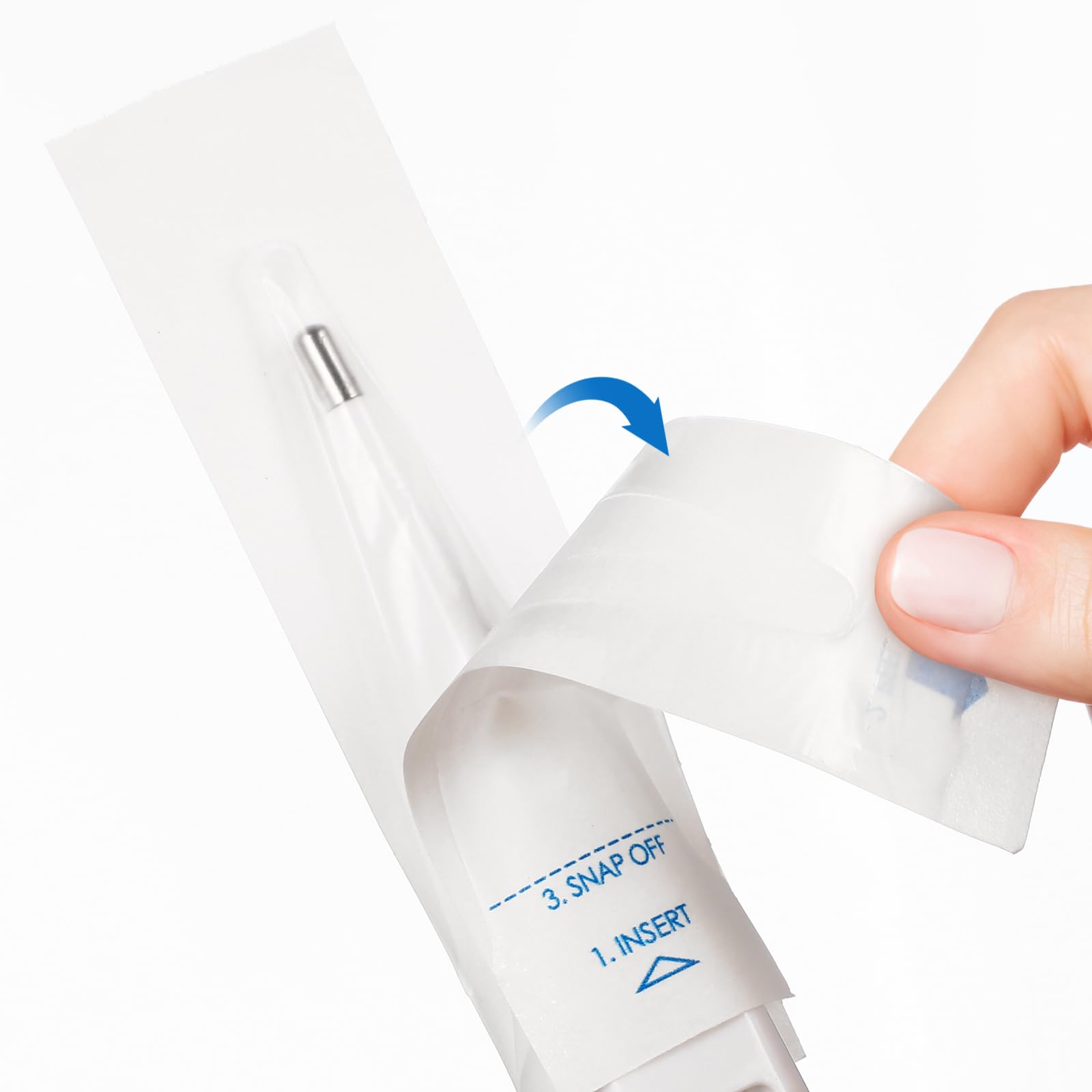 200Pcs Disposable Probe Covers,Thermometers Sleeves Covers Digital Thermometers Probe Covers for Oral Armpit Rectal Electric