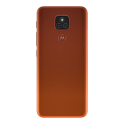 Motorola Moto E7 Plus XT2081-1, 64GB, 4GB RAM, 48MP Camera System, 6.5" inches, 5000 mAh LTE Factory Unlocked Smartphone - International Version (Twilight Orange)